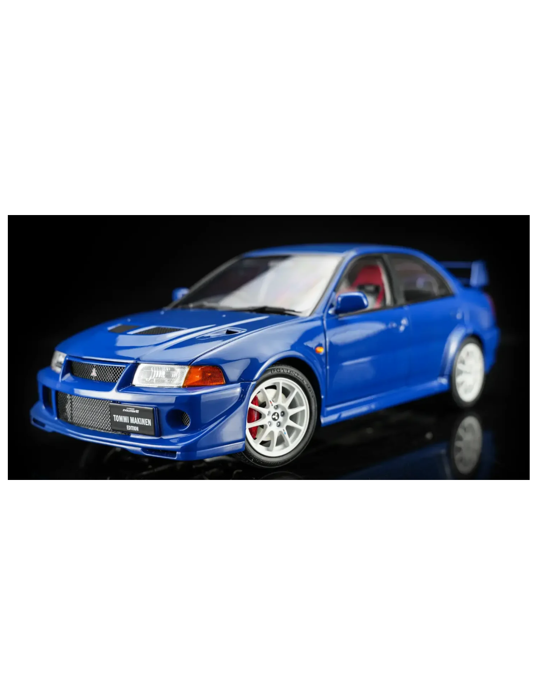 Voiture Miniature Mitsubishi Lancer Evolution VI GSR T.M.E MAKINEN Blue ...