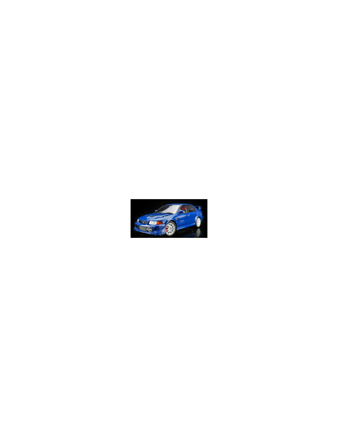 Voiture Miniature Mitsubishi Lancer Evolution VI GSR T.M.E MAKINEN Blue ...